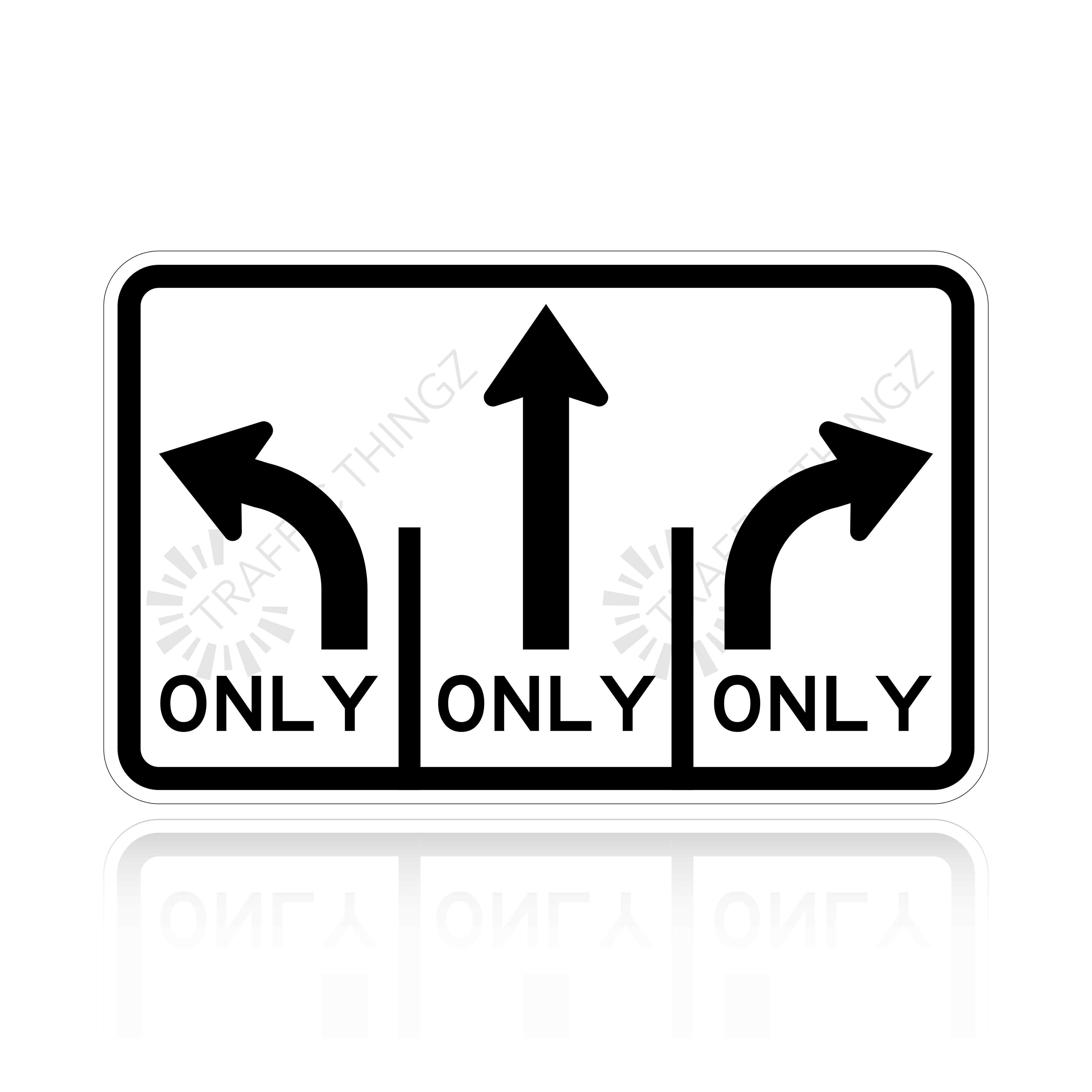 trafficthingz.com: MUTCD R3-8B Intersection Lane Control trafficthingz.com: MUTCD R3-8B Intersection Lane Control